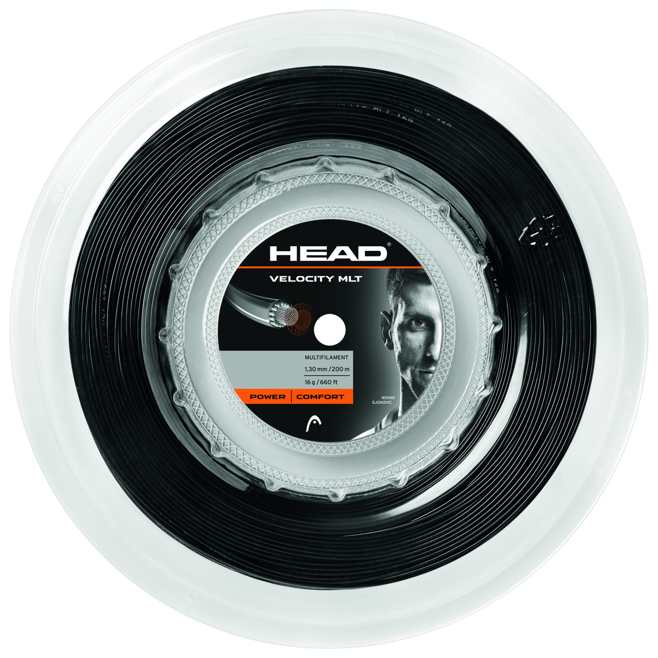 HEAD Velocity MLT 17g Tennis String 200m Reel Blk - SportCo